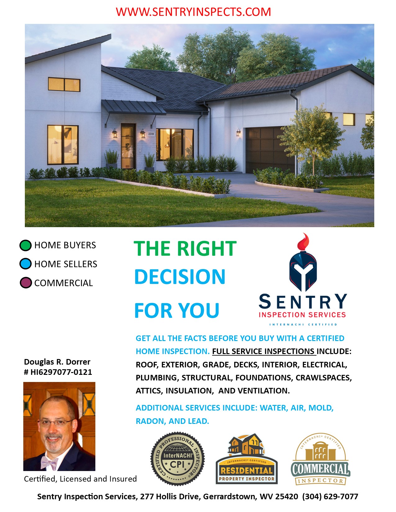 Sentry Inspection Services Your Trusted Source for Home Inspections